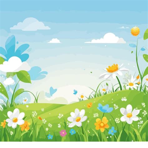 Premium Vector Spring Background Vector