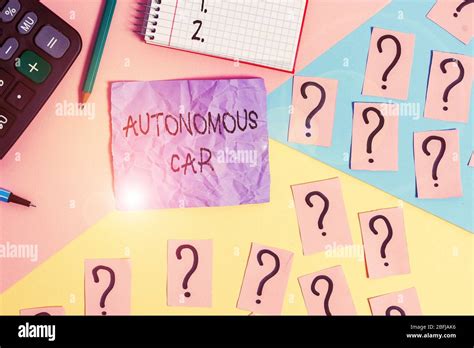 Text Sign Showing Autonomous Car Business Photo Showcasing Vehicle That Can Guide Itself