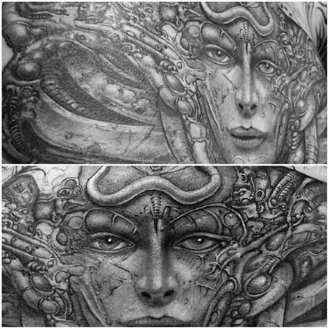 50 Hr Giger Tattoo Designs For Men