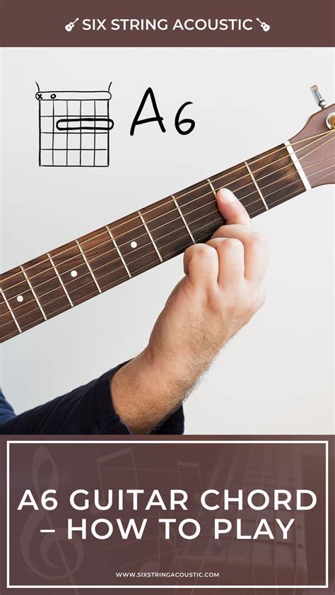 A6 Guitar Chord How To Play Guitar Chords Guitar Guitar Chord Chart