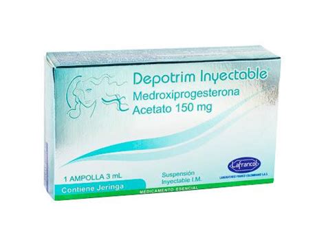 Depotrim Inyectable150mg Amp Caja X1amp Laf Medroxiprogesterona