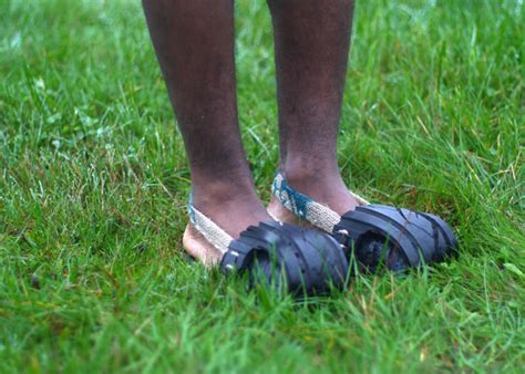 Old Tyres Become Shoes In Soled Student Project