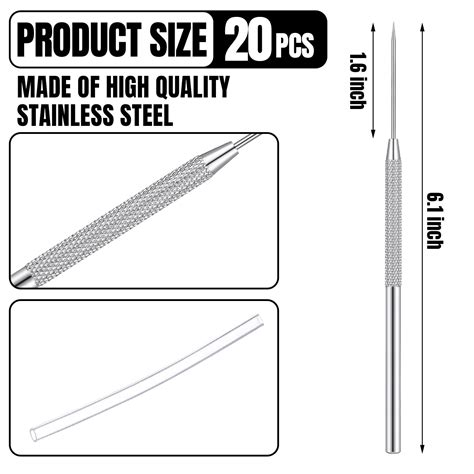 20 Pcs Clay Sculpting Tools Clay Needle Ceramic Needle
