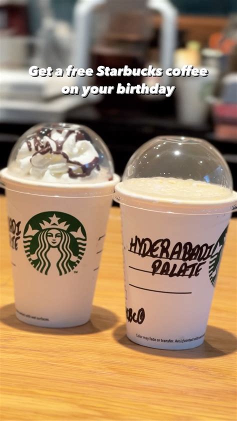 Birthday Drink At Starbucks