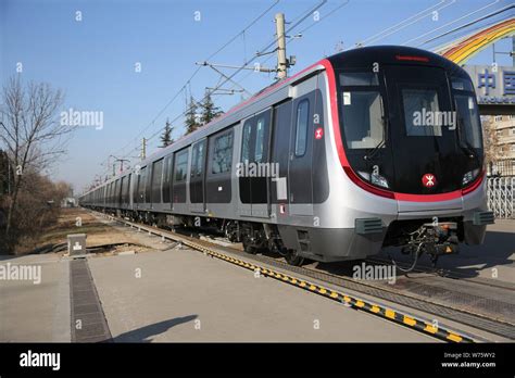 A Subway Train For The Hong Kong Transportation Company Mtr Corp Is
