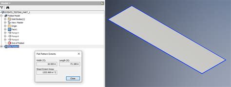 Solved Flat Pattern Extents Switch After Adding Flanges To Sheet Metal Part Autodesk Community