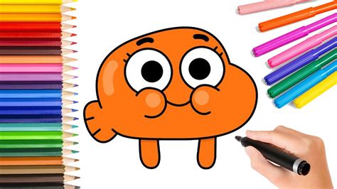 How To Draw Darwin Watterson So Easy Youtube