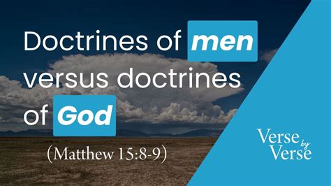 Vain Worship Matthew 15 8 9