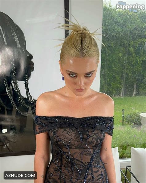 Charlotte Lawrence Sexy Stuns In A Sultry Sheer Dress At The 66th