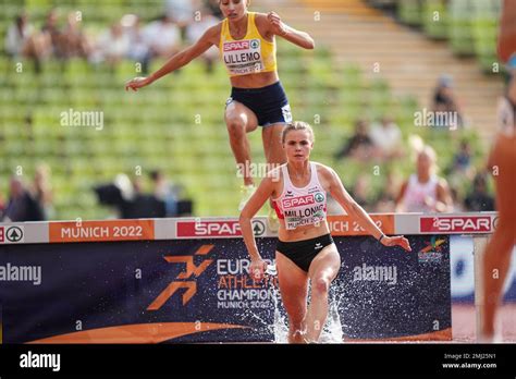 Lena Millonig Participating In The 3000m Steeplechase Of The European Athletics Championships In