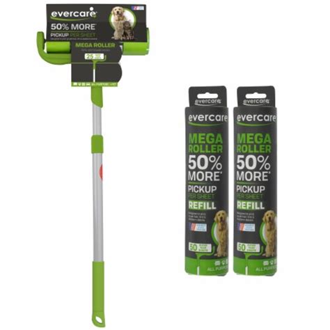 Evercare All Purpose Refillable Mega Lint Roller Value Pack With 2 50