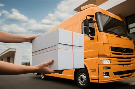 Express Logistics Up Close Concept Portrayal Emphasizing Efficient And