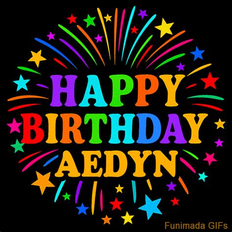 Happy Birthday Aedyn Fireworks  Download On