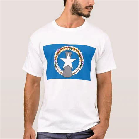 T Shirt With Flag Of Northern Mariana Islands Usa Zazzle