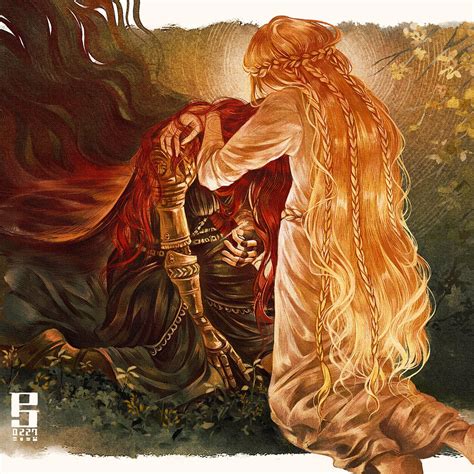 Malenia Blade Of Miquella And Miquella Elden Ring Drawn By Pearjarrr