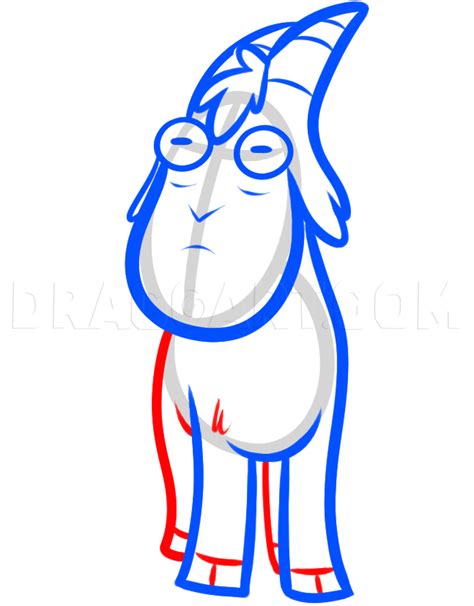 How To Draw Gompers Gompers The Goat From Gravity Falls Step By Step