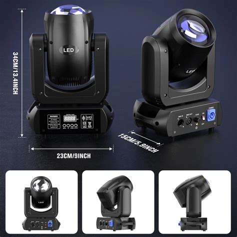 Uking 2pcs 150w Beam Moving Head Lights With Airline Case 18prism 8go Dumanel