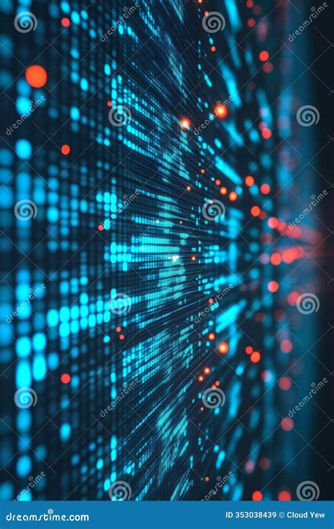 Abstract Concept Of Big Data Represented By Dots And Lines In Digital
