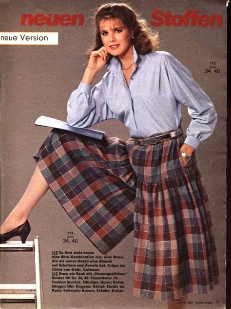 1982 Burda Moden Colorful Fashion Retro Fashion Vintage Fashion