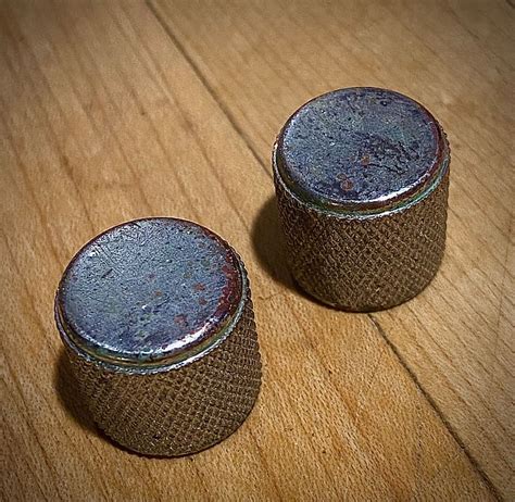 Relic Aged 1960s Aluminum Barrel Knobs For Telecaster P Bass Reverb