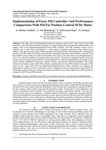 Fuzzy Logic Controller Pptx Programming Languages Computing