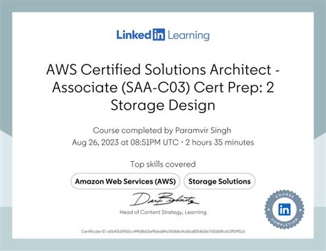 Paramvir Singh On Linkedin Certificate Of Completion