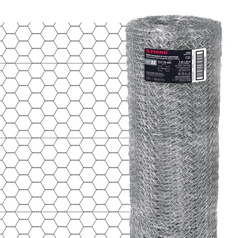 Rollo De Malla Pollera Gallinera Hexagonal Galvanizada Cal 22 1x45 M