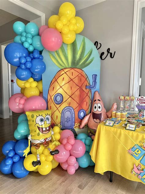 Spongebob Birthday Party Ideas Photo 27 Of 40 Spongebob Birthday Party Spongebob Birthday