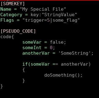 Vimrc Syntax Profile Close To Dosini But With Extra Highlighting