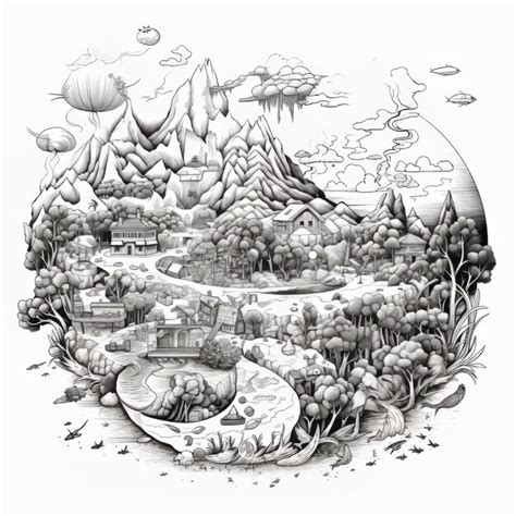 Premium Photo Ecosystem Explorations A Vibrant Coloring Book With