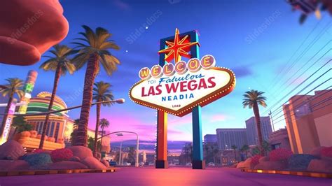 3d Rendered Classic Las Vegas Style Design Welcome To Rome Powerpoint