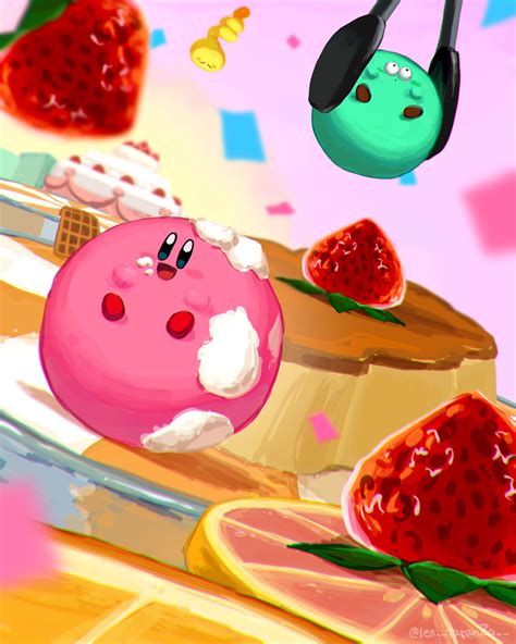 Leo Taranza Kirby Kirbys Dream Buffet Kirby Series Nintendo Highres Alien Confetti