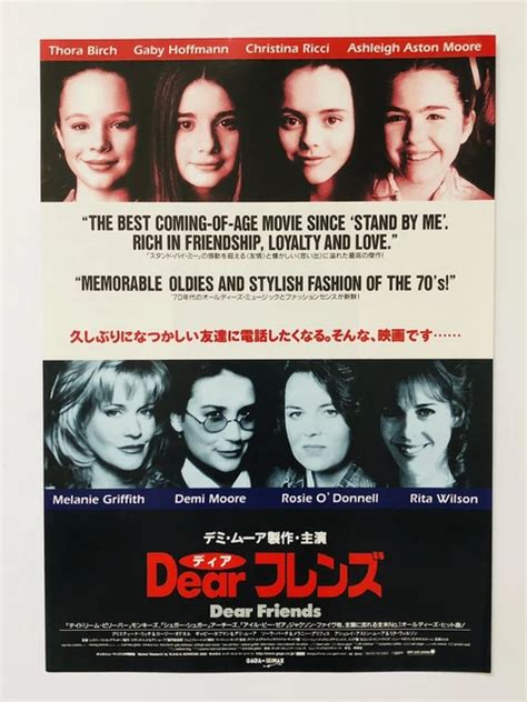 Now And Then 1995 Christina Ricci Demi Moore Japan Chirashi Movie Flyer