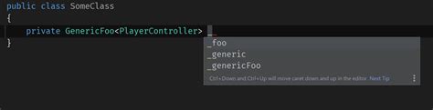 identifiers naming suggestions for c generic types rider support