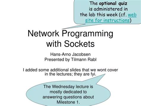 Ppt Network Programming With Sockets Powerpoint Presentation Free