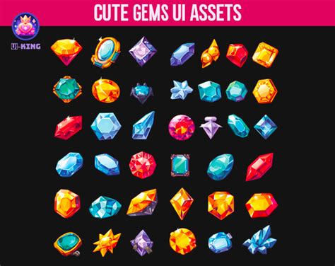 32 Cute Vector Gems By Ui King