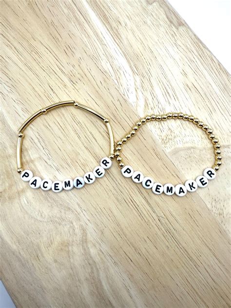 Pacemaker Bracelet Medical Alert Bracelet 14k Gold Beads Etsy
