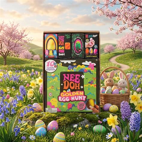 Nee Doh Golden Egg Hunt Squishy Advent Calendar Easter Egg Surprise