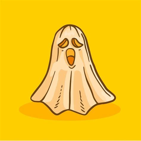Premium Vector Hand Drawn Halloween Ghost Doodle