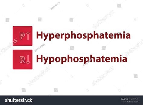 Hyperphosphatemia Hypophosphatemia Phosphorus P Excess Deficit Stock