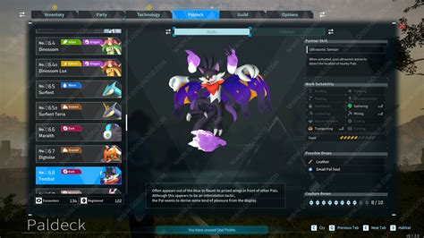 Tombat Breeding Combos Location Drops And Skills Palworld