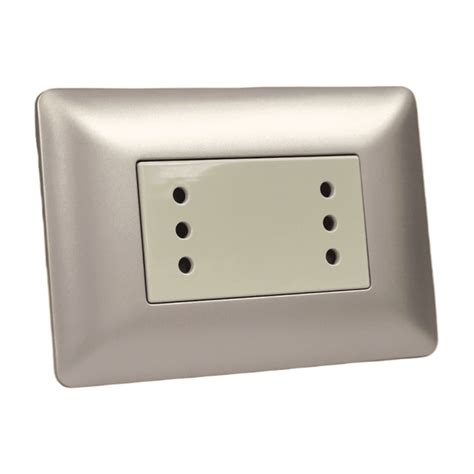 Tomacorriente Doble Compacto 10a 220v Champ 3927 Stanford