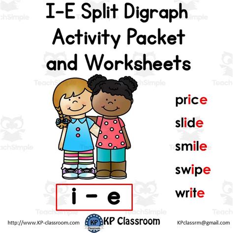 I E Split Digraph Activity Packet And Worksheets By Teach Simple