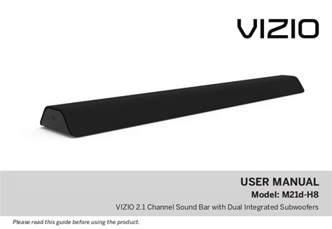 Vizio M21d H8 User Manual