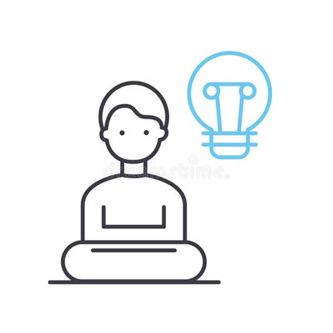 Mediation Line Icon Outline Symbol Vector Illustration Concept Sign