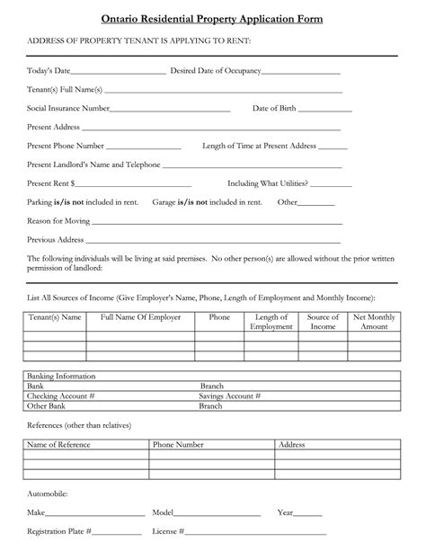 Boost Efficiency With Our Editable Form For Rental Application Ontario Form