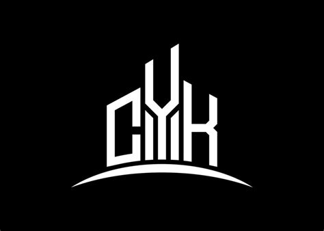 Premium Vector Letter Cyk Building Vector Monogram Logo Design Template Building Shape Cyk Logo