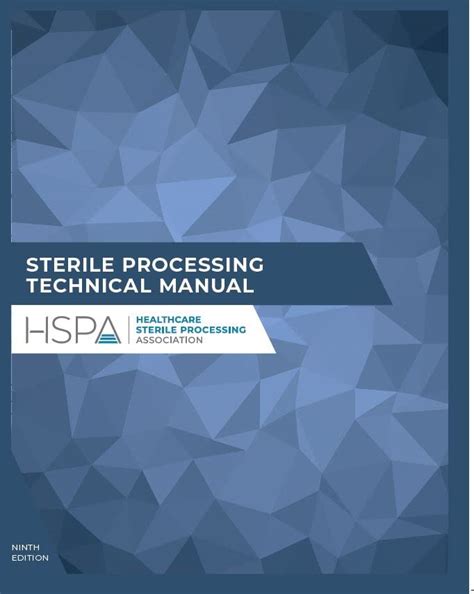 Sterile Processing Technical Manual By Healthcare Sterile Processing