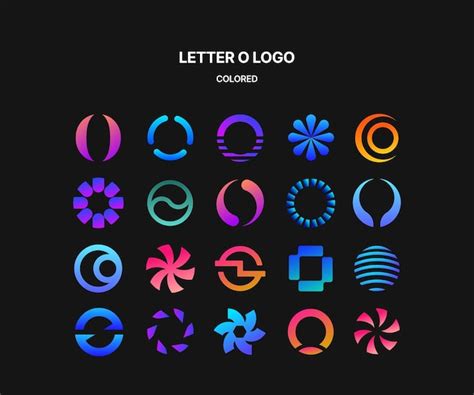 Premium Vector Letter O Colored Logo