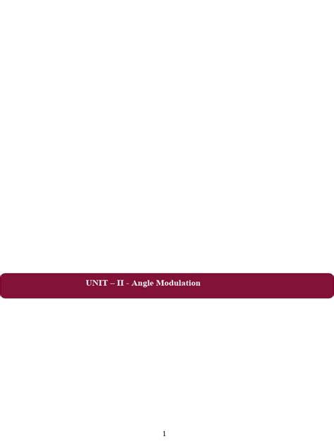2 Unit 2 Angle Modulation Pdf Detector Radio Frequency Modulation